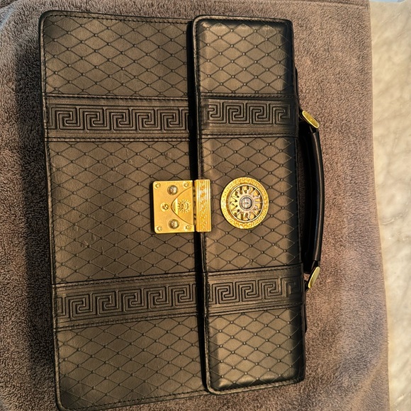 Versace | Accessories | Vintage Gianni Versace Small Quilted Leather ...